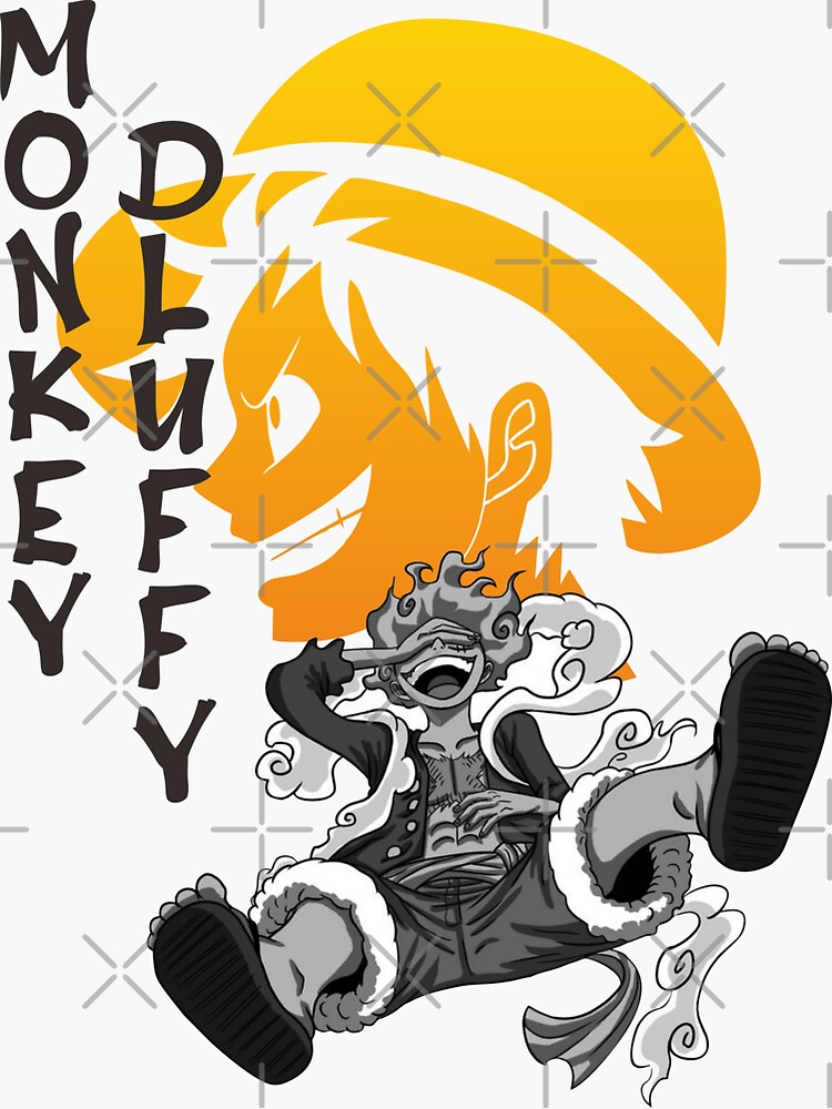 "Monkey D'Luffy Pirates King" Sticker for Sale by carubancreative ...