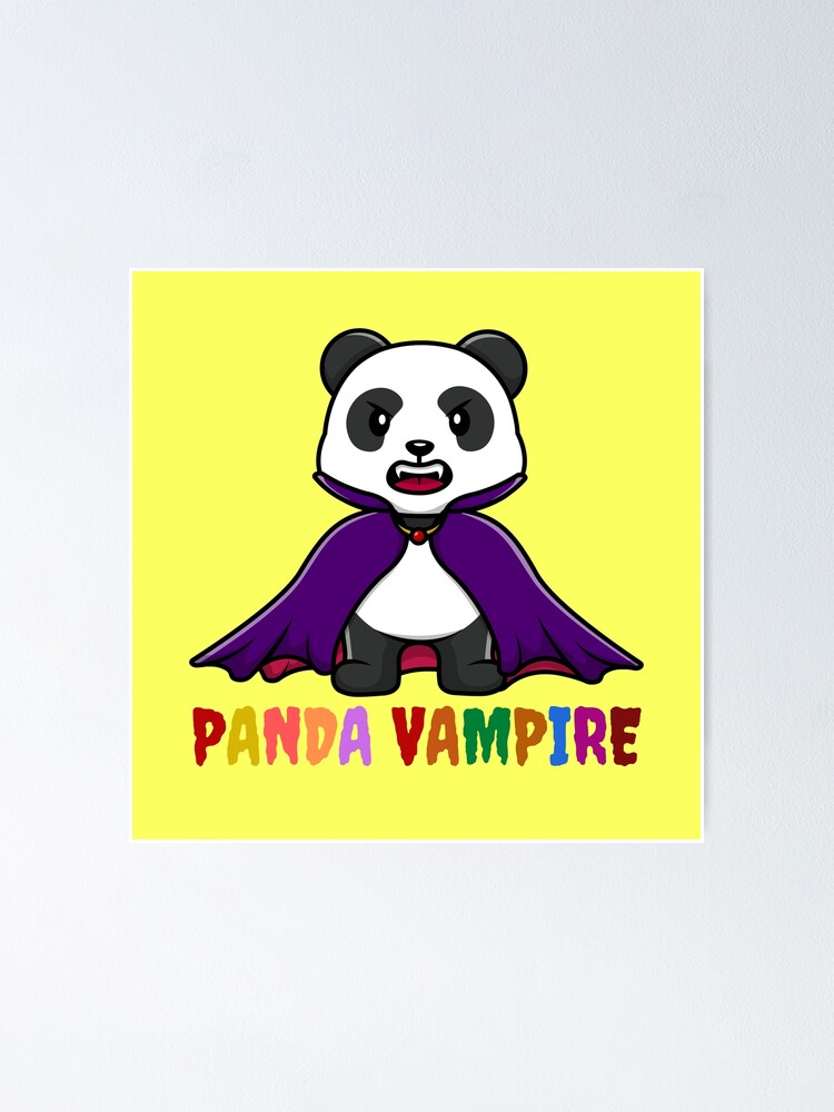 "Cute Panda Vampire - Funny" Poster for Sale by OMGCutie | Redbubble