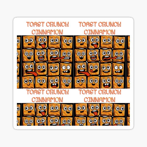 "CINNAMON TOAST CRUNCH " Sticker for Sale by MurrayAlfie | Redbubble