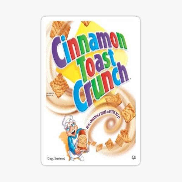 "Cinnamon Toast Crunch " Sticker for Sale by HarrisonReece | Redbubble
