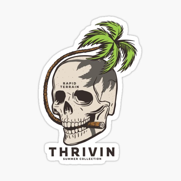 "THRIVE ONLY" Sticker for Sale by RapidTerrain | Redbubble