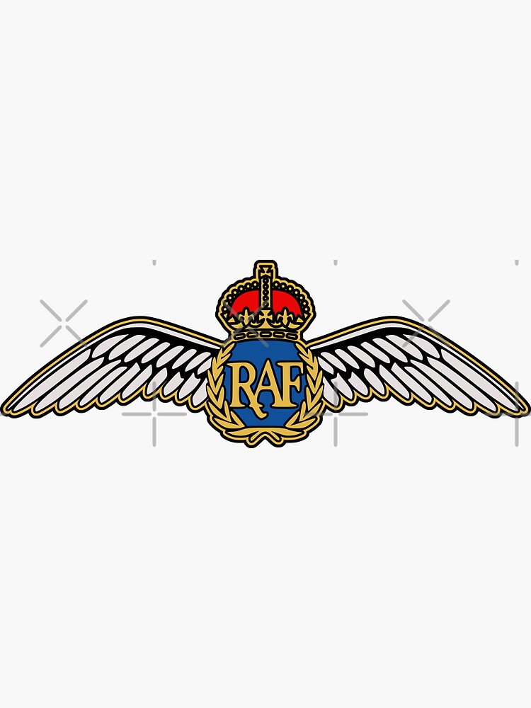 "RAF Wings" Sticker for Sale by sirglennbo | Redbubble