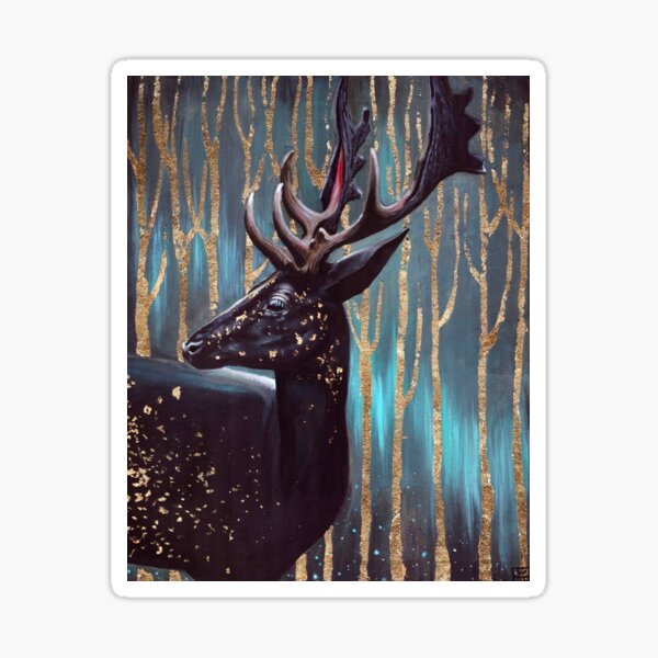 "Night Creature" Sticker for Sale by JulijaFokinaArt | Redbubble