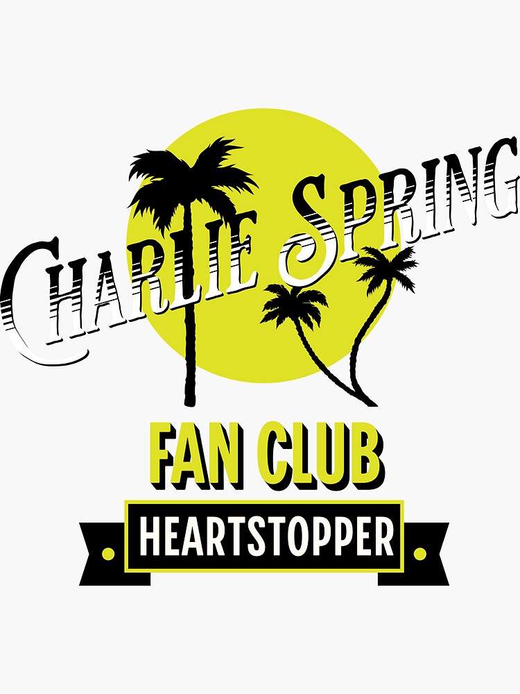 "Charlie Spring Fan Club - Heartstopper " Sticker for Sale by ...