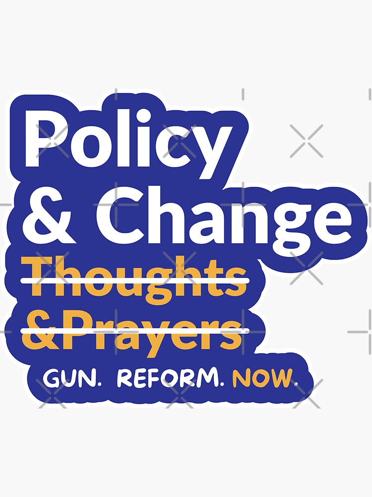 "Gun Reform Sticker, WATERPROOF vinyl decal, anti gun violence sticker ...