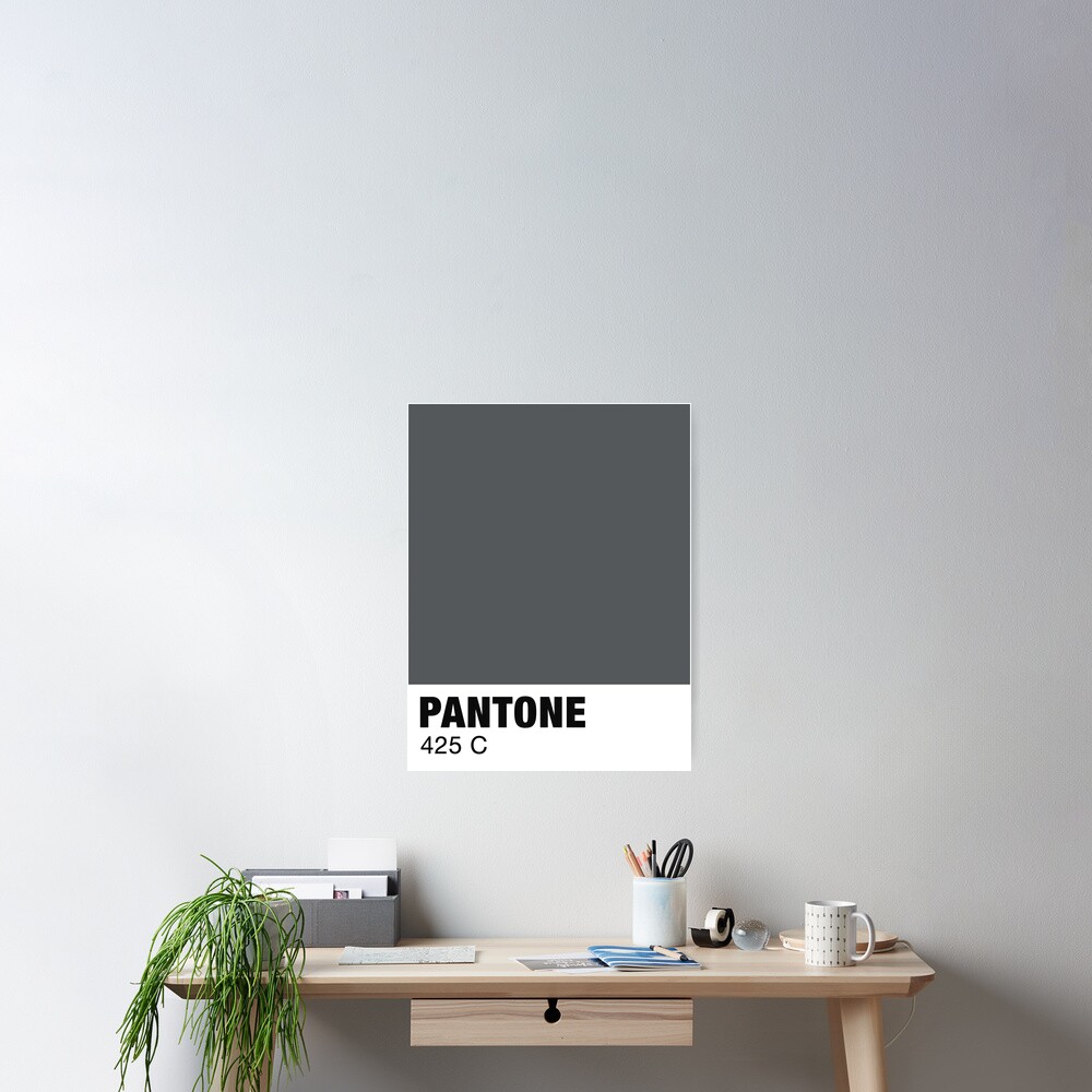 "Pantone 425C" Poster for Sale by JakeS413 | Redbubble