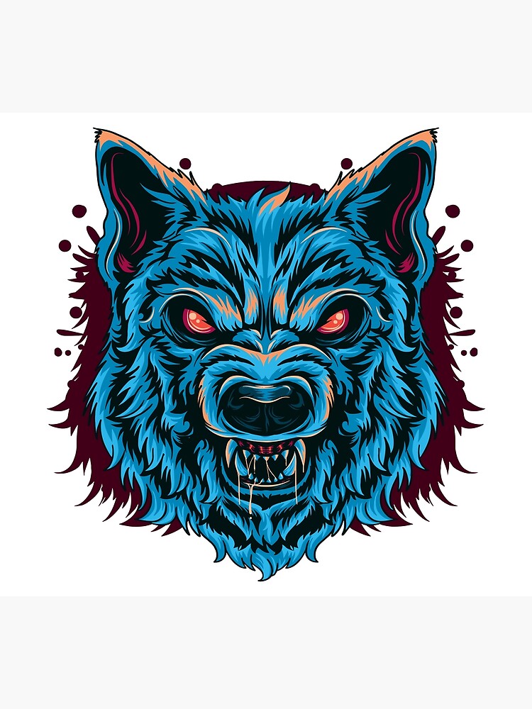"Wolf Head Art" Poster for Sale by Milkygmail | Redbubble