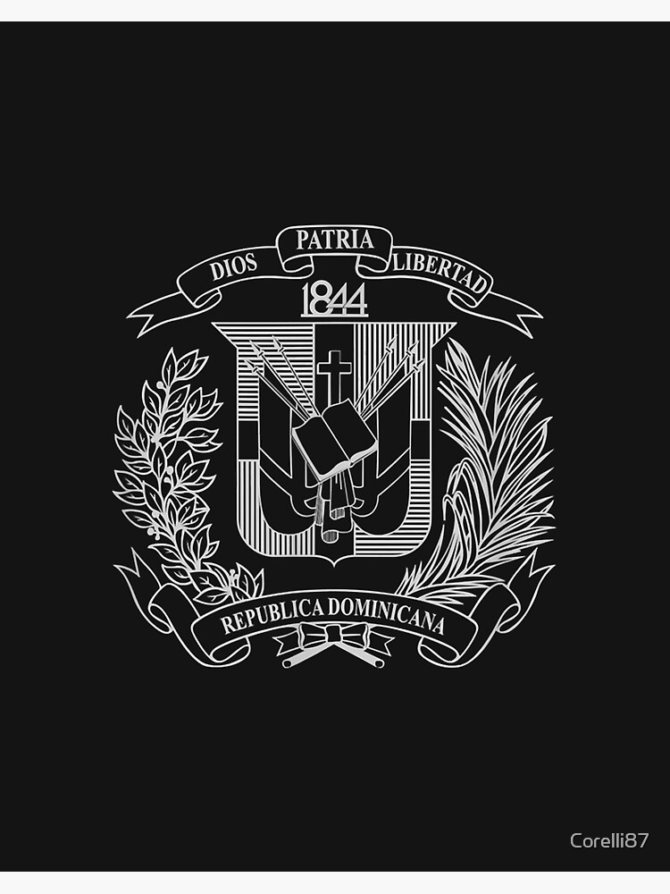 "Escudo Dominicano RD, Bandera Dominicana" Art Board Print for Sale by ...