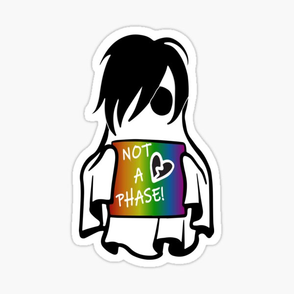 "not a phase lgbt emo pride" Sticker for Sale by TATSANDARTS | Redbubble