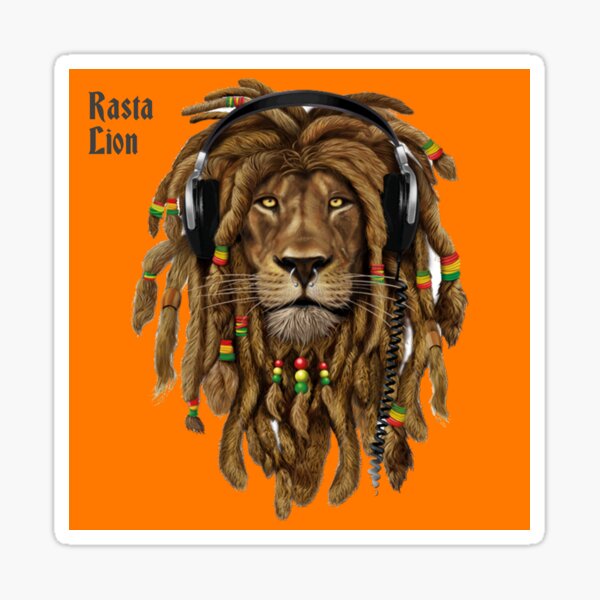 "Rasta Lion" Sticker for Sale by mturns57 | Redbubble