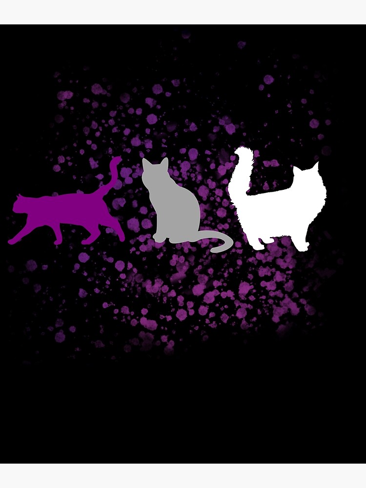 "Subtle Asexual Pride Cats, Pride Month" Poster for Sale by ...