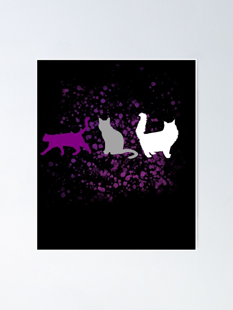 "Subtle Asexual Pride Cats, Pride Month" Poster for Sale by ...