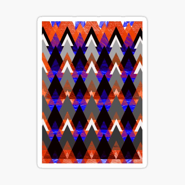 " geometric shapes" Sticker for Sale by Real-texture | Redbubble