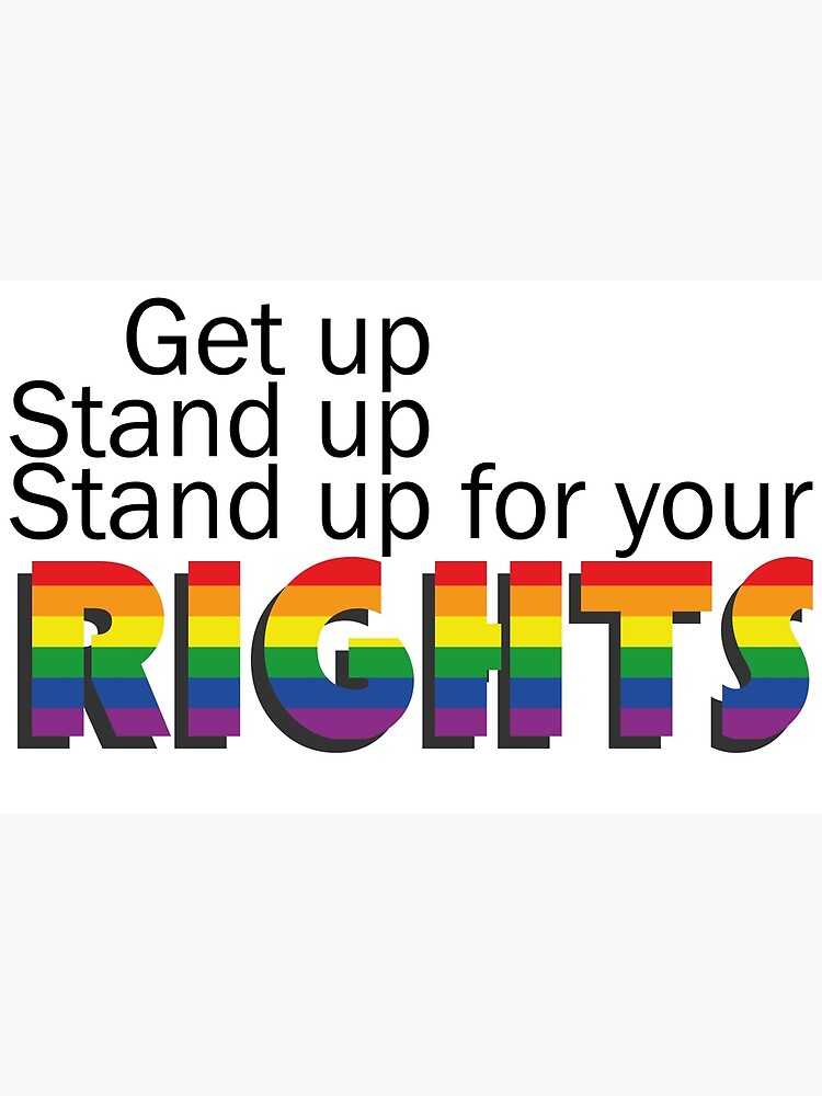 "Stand up for your Rights pride flag" Poster for Sale by caspictures ...
