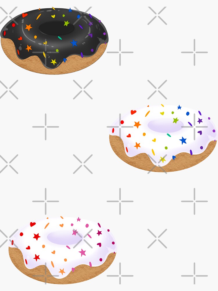 "Cute PRIDE donut sticker design " Sticker for Sale by Succucrazy ...
