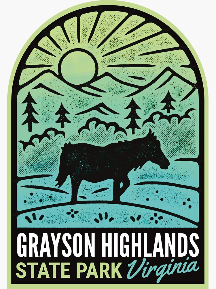 "Grayson Highlands State Park Virginia" Sticker for Sale by ...