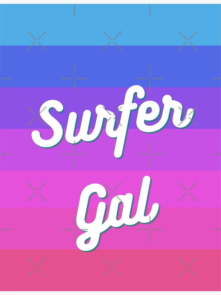 "Surfer Gal" Sticker for Sale by laktrendstyles | Redbubble