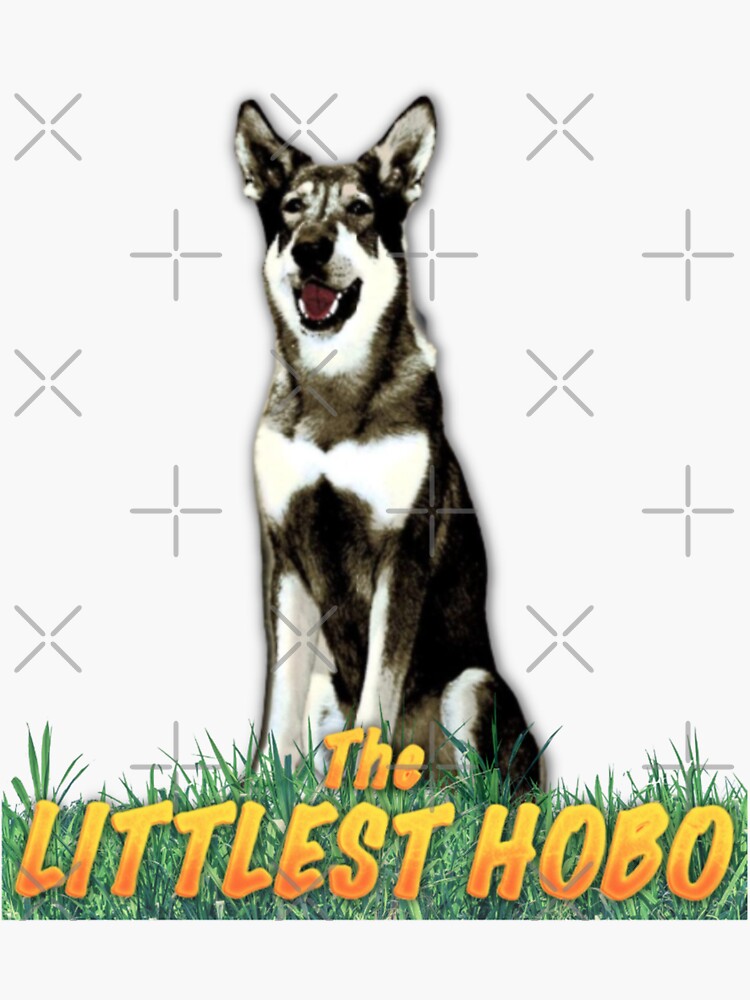 "The Littlest Hobo ORIGINAL BY CRUSHART1 ON REDBUBBLE" Sticker for Sale ...