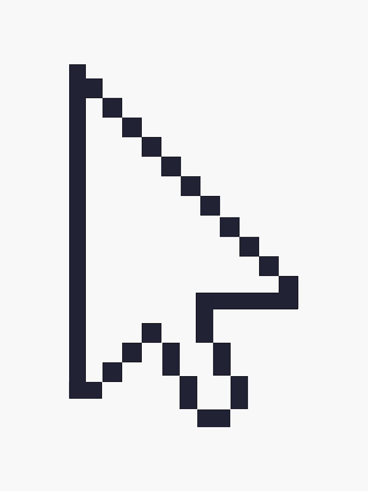 "Pixelated Mouse Cursor" Sticker for Sale by Andyz11 | Redbubble
