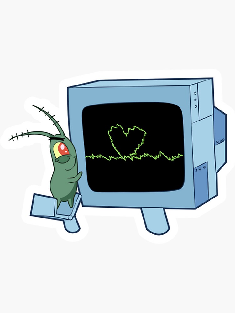 "SpongeBob Plankton and Karen" Sticker for Sale by kylebarr19 | Redbubble