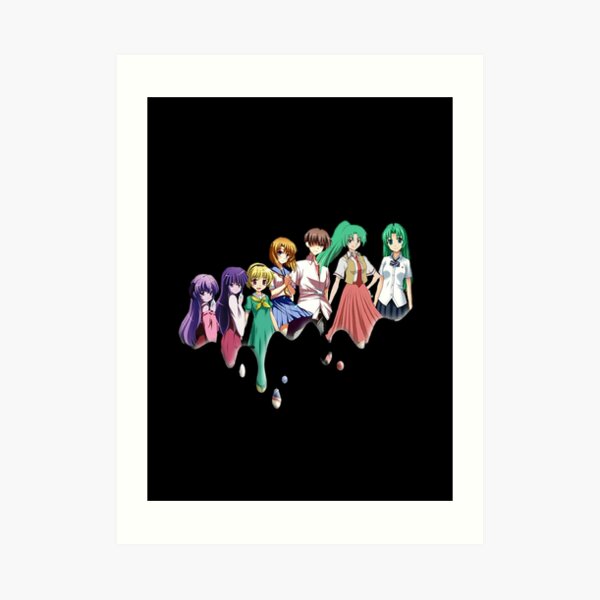 "Higurashi When They Cry Higurashi no Naku Koro ni Anime" Art Print for ...