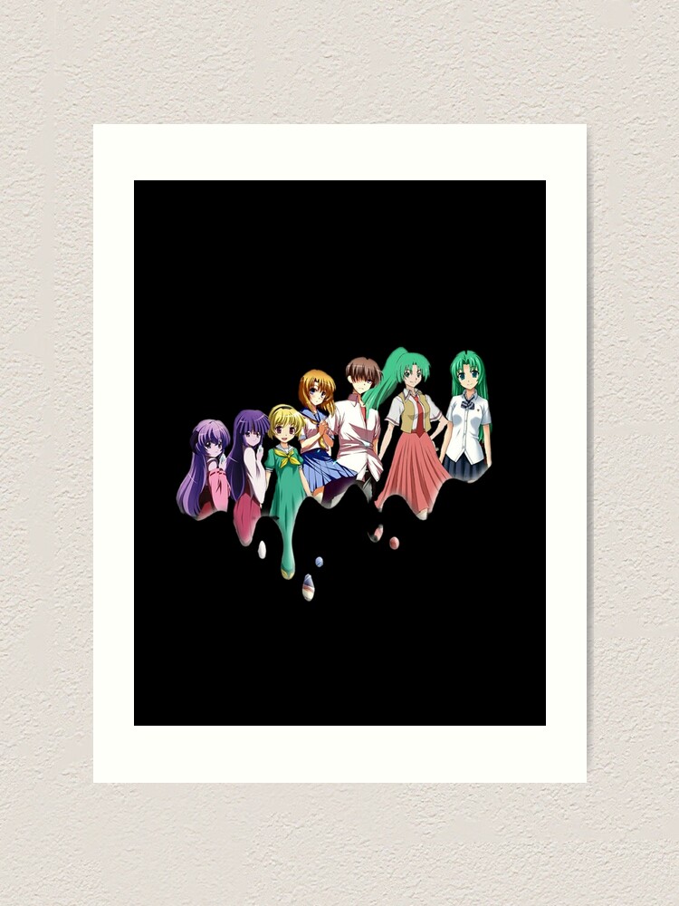 "Higurashi When They Cry Higurashi no Naku Koro ni Anime" Art Print for ...