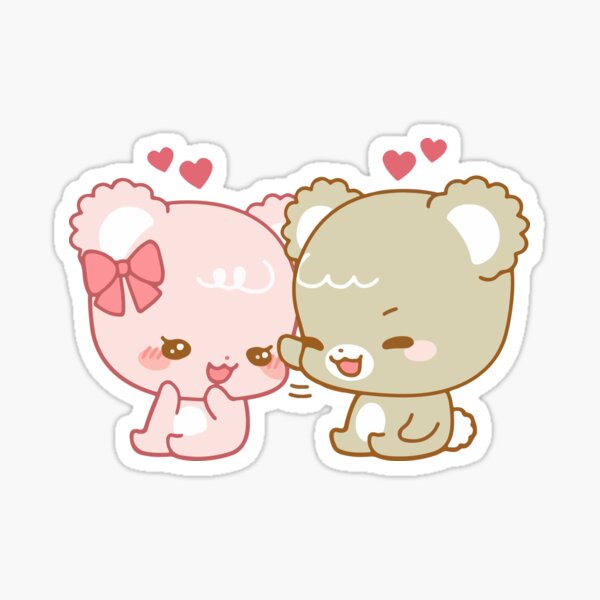 "Cute Sugar Cubs " Sticker for Sale by Mochi-Animals | Redbubble