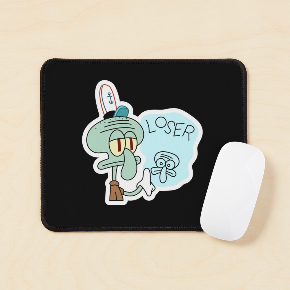"Squidward Loser" Sticker for Sale by kylebarr19 | Redbubble