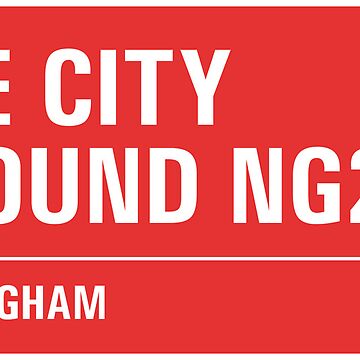 "Nottingham Forest - The City Ground Street Sign" Sticker for Sale by ...
