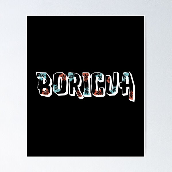 "Boricua Flor de Maga Puerto Rico " Poster for Sale by inkedtee | Redbubble