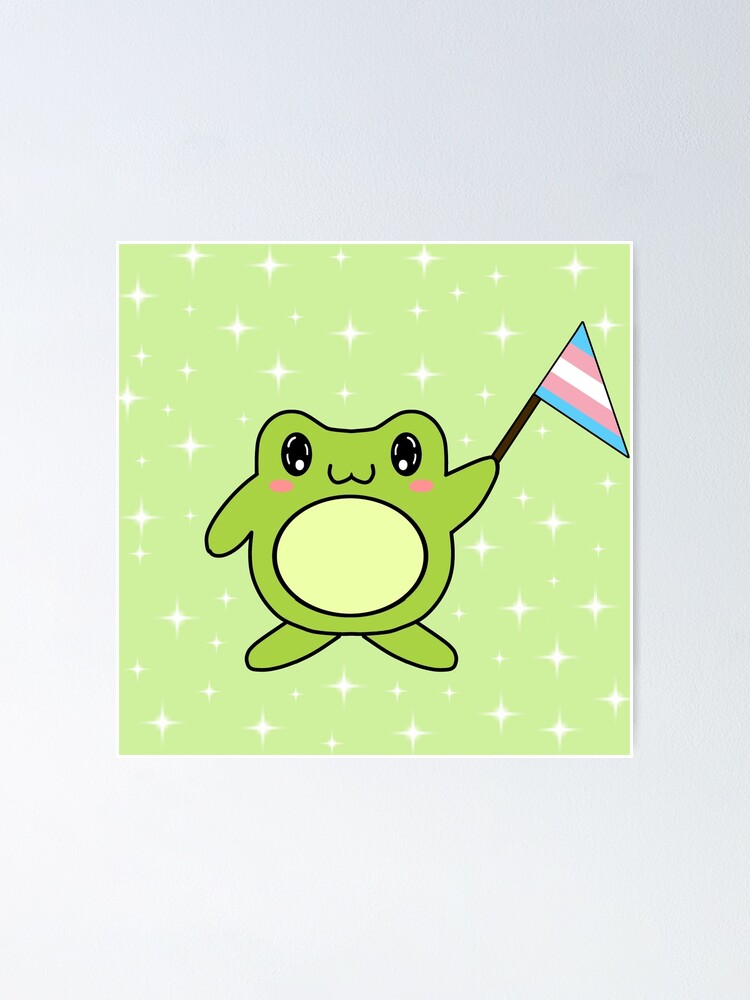 "TRANS PRIDE ALLY FROG" Poster for Sale by RinkyArt | Redbubble