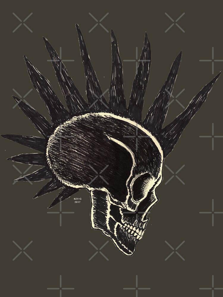 "LIBERTY SPIKES MOHAWK - Art By Kev G" Essential T-Shirt for Sale by ...