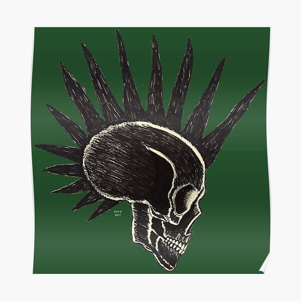 "LIBERTY SPIKES MOHAWK - Art By Kev G" Poster for Sale by ArtByKevG ...