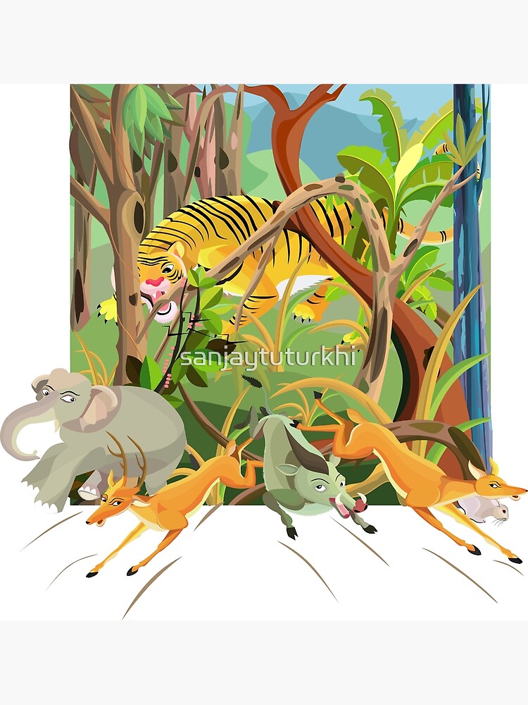 "scared animal" Poster for Sale by sanjaytuturkhi | Redbubble