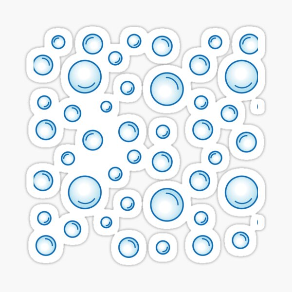 "Bubbles" Sticker for Sale by JustCoolShop | Redbubble