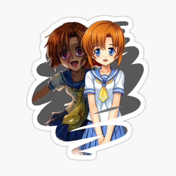 "Higurashi When They Cry Higurashi no Naku Koro ni Anime" Sticker for ...