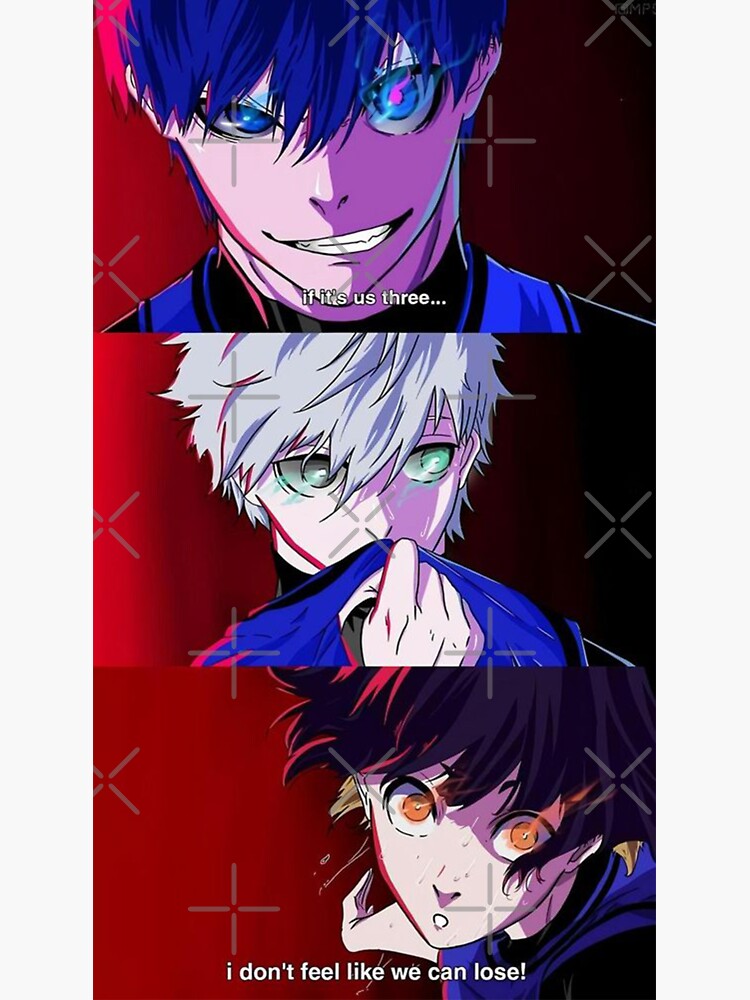 "Blue Lock - Yoichi Isagi - Bachira Meguru - Seishiro Nagi" Sticker for ...