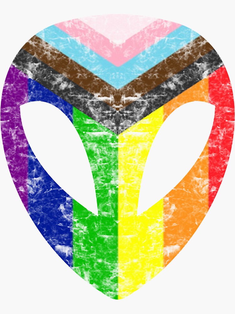 "Alien LGBTQ Pride Flag" Sticker for Sale by MissouriBoyer | Redbubble