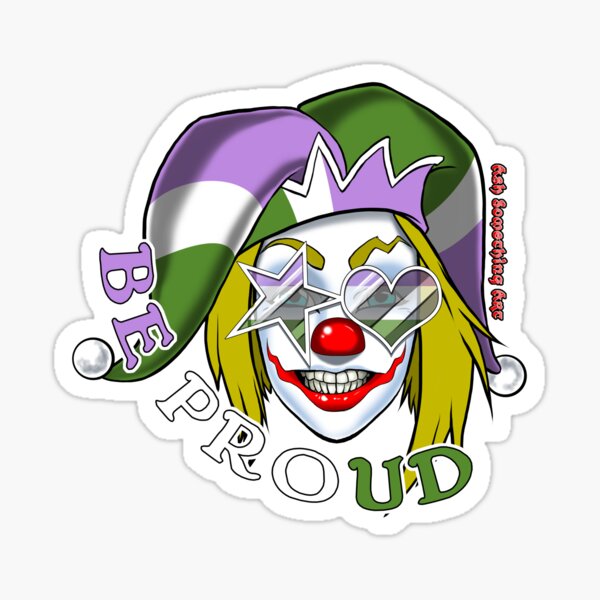 "Ash Something Art Official - Pride Clown 2022 - Genderqueer Pride ...
