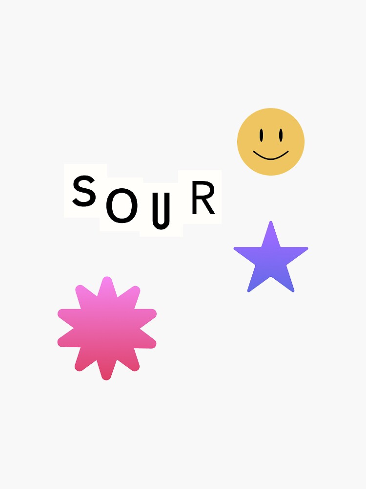 "Sour" Sticker for Sale by mochkiii | Redbubble