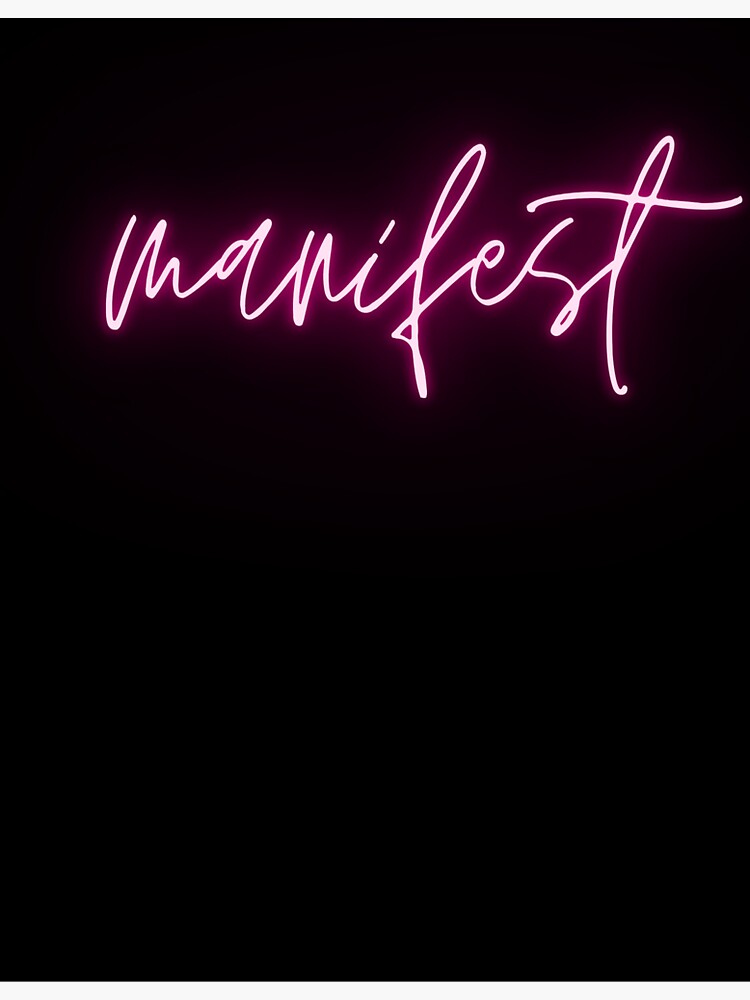 "MANIFEST " Sticker for Sale by VenusAura | Redbubble