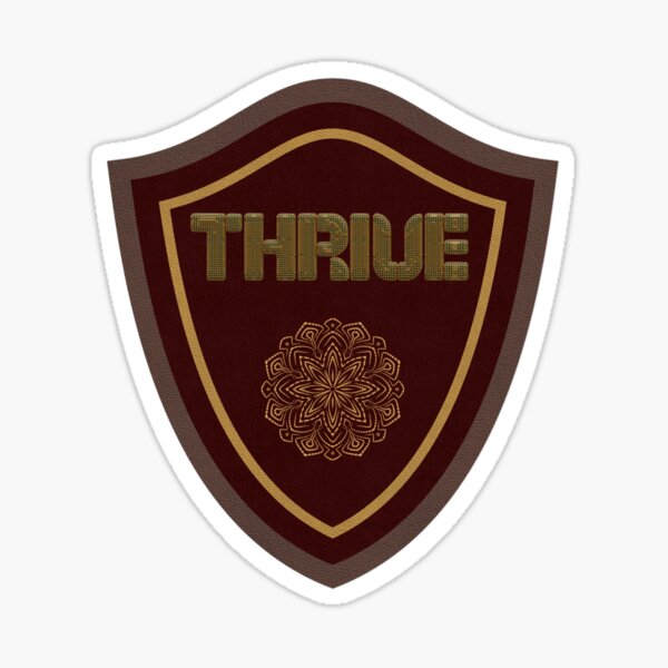 "Thrive Inspirational Motivational 3d Art" Sticker for Sale by Lenkooo ...