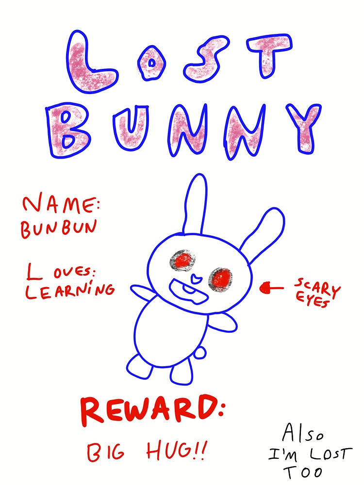 "Lost Bunny (Learning With Pibby)" Sticker for Sale by deadmanking | Redbubble