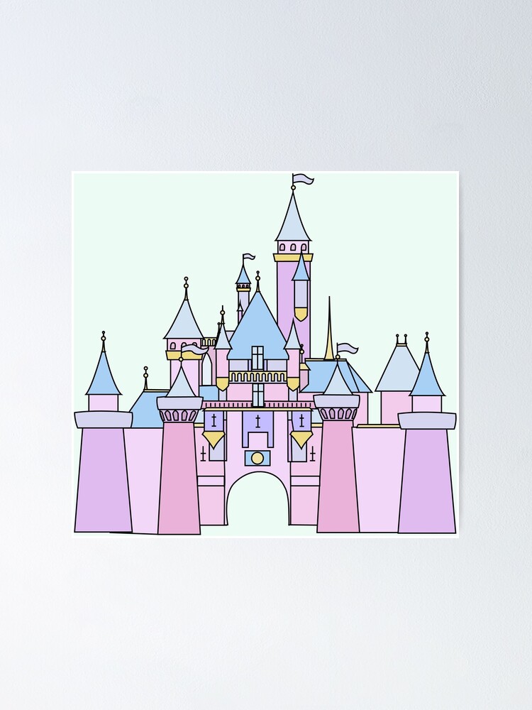 "Pastel Princess Castle" Poster by rachelanna | Redbubble