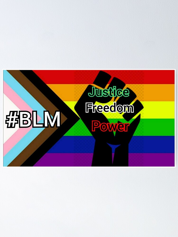 "Juneteenth Pride: #BLM" Poster for Sale by Lillihandra | Redbubble