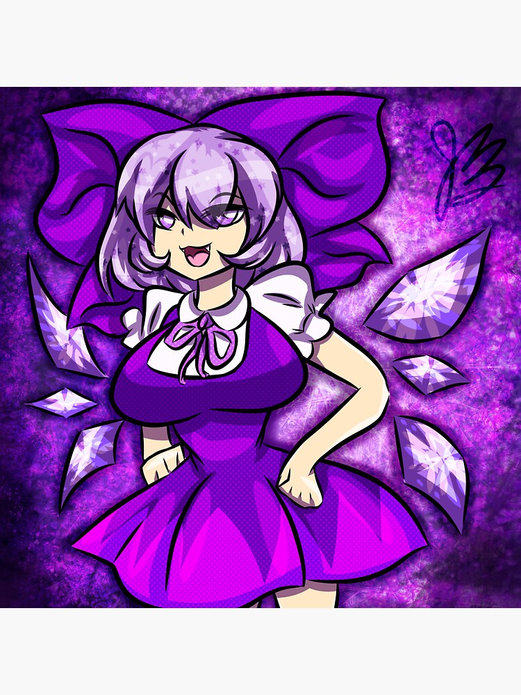 "Purple Cirno" Sticker for Sale by lotusmicecenter | Redbubble