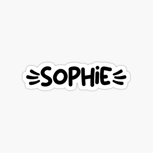 "Sophie" Sticker for Sale by Naming | Redbubble
