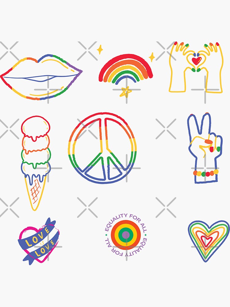 "Pride month, pride allyship, lgbqt community sticker pack" Sticker by ...