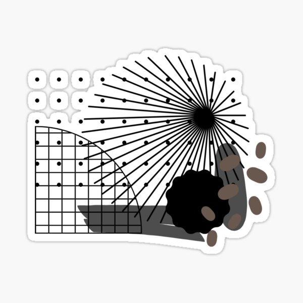 "Curved line shape" Sticker for Sale by Nihashop | Redbubble