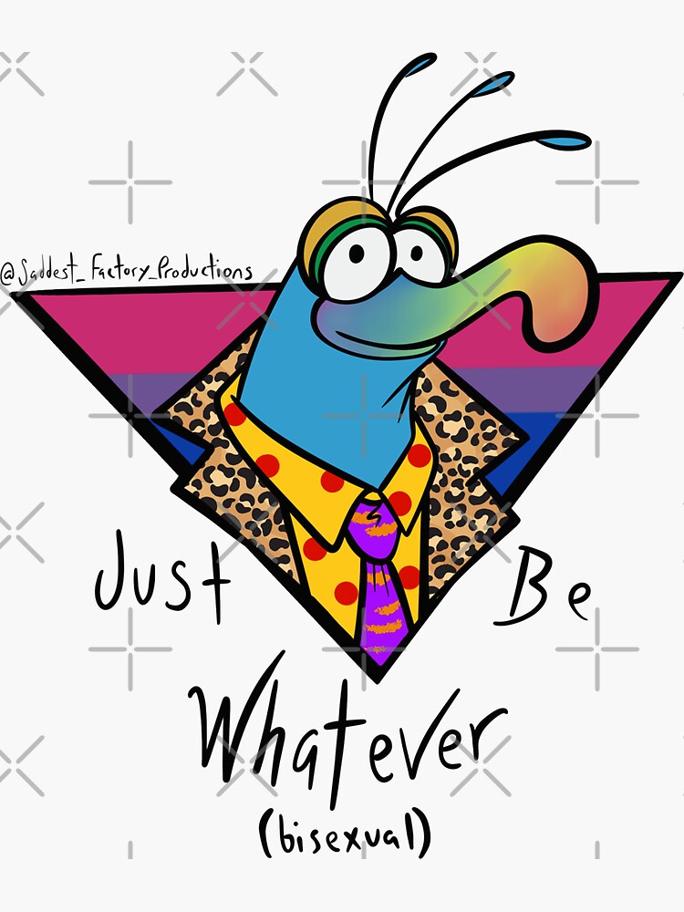 "Pride bisexual whatever weirdo " Sticker for Sale by saddestfactory ...